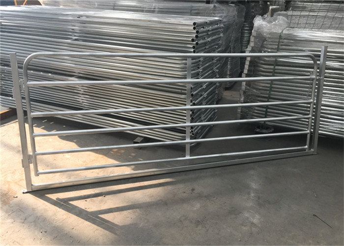Hot Dipped Galvanized Heavy Duty Cattle Gates , Metal Livestock Gate