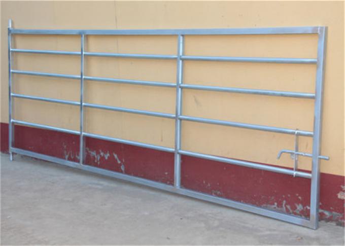 Hot Dipped Galvanized Heavy Duty Cattle Gates , Metal Livestock Gate