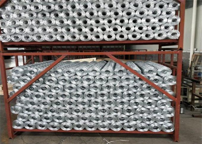 Hot Dipped Galvanised Wire Mesh Roll , Cage Wire Rolls 0.5-100m Length
